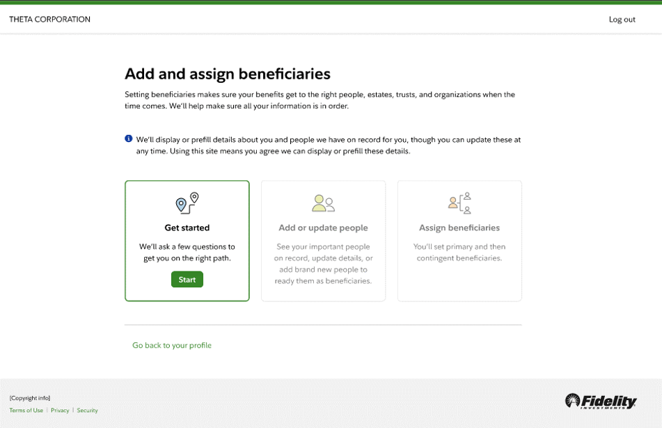Online Beneficiary Enhancements