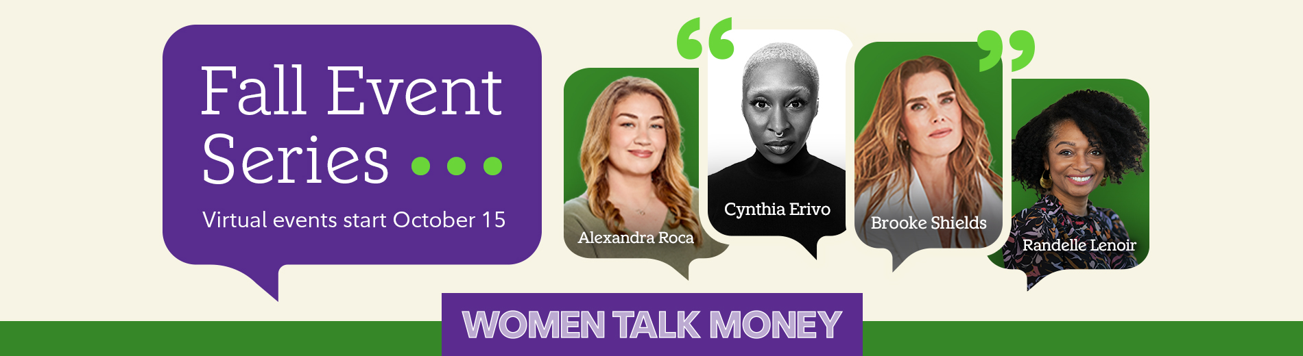Women Talk Money Fall Event Series